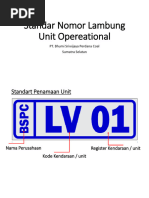 Standart Kelengkapan Unit LV Memasuki Area Tambang PT MPL | PDF