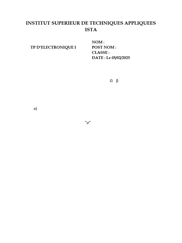 Calculs d'un amplificateur avec transistor 2N35 | PDF
