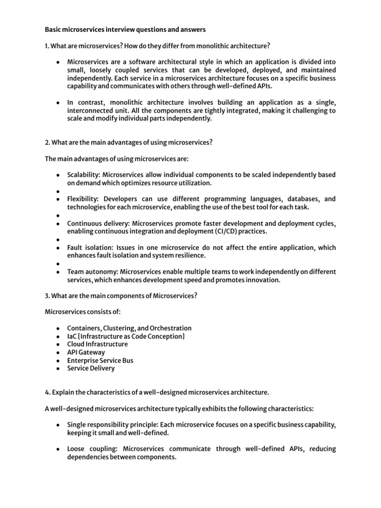 100+ Microservices Interview Questions and Answers For 2024 | PDF ...