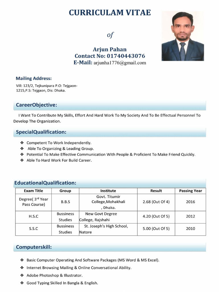Arjun CV Update | PDF