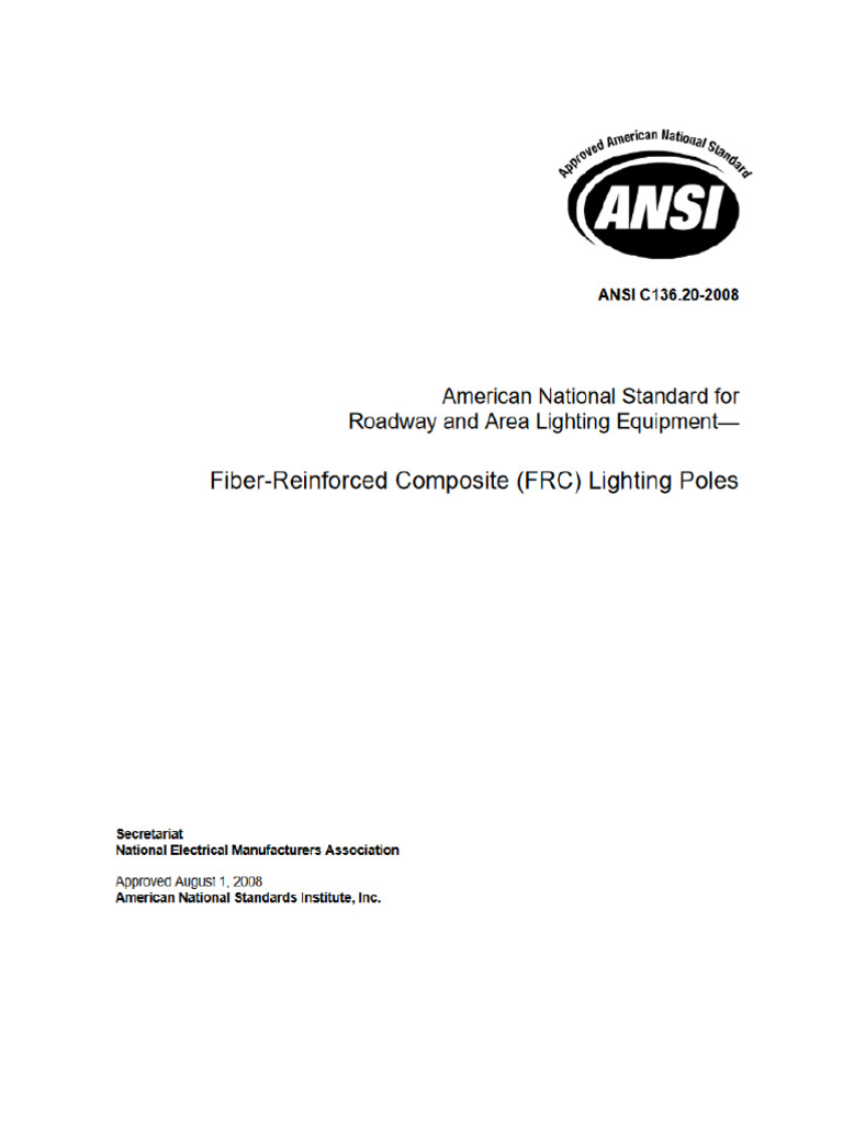Ansi C136.20 - 2008 | PDF