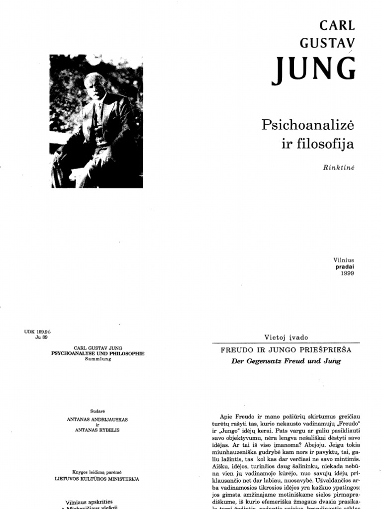 Carl.gustav.jung. .Psichoanalize.ir.Filosofija.1999.LT | PDF