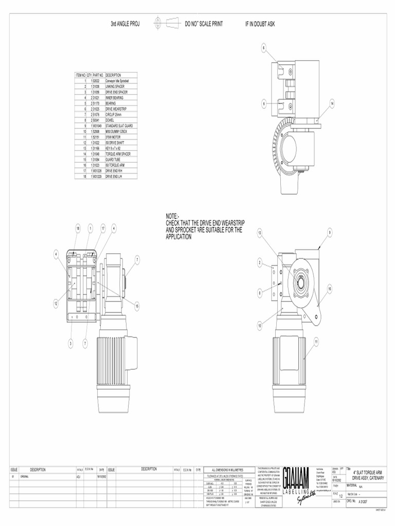 Conveyor Drive End Assy | PDF