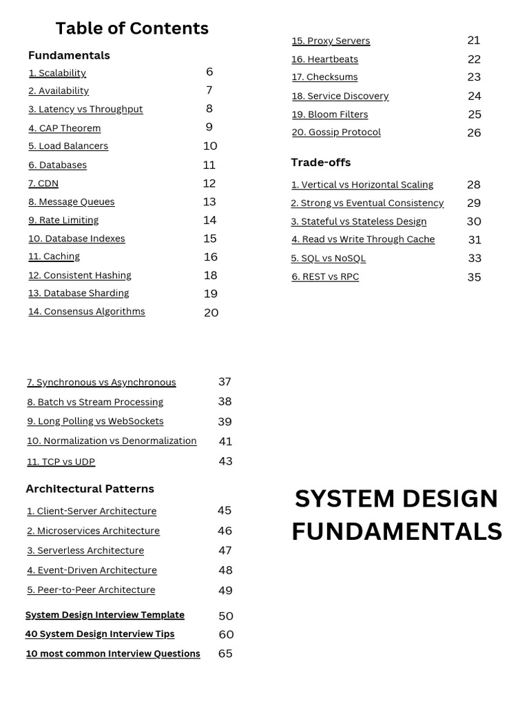 Algomasterio System Design Interview Handbook | PDF | Databases | Client–Server Model