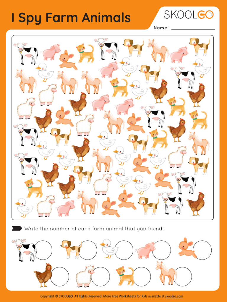 3 0068 I Spy Farm Animals | PDF