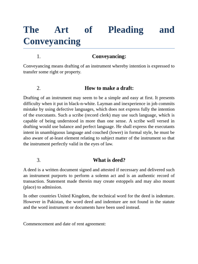 Conveyancing and Legal Drafting Guide | PDF | Mortgage Law | Leasehold ...