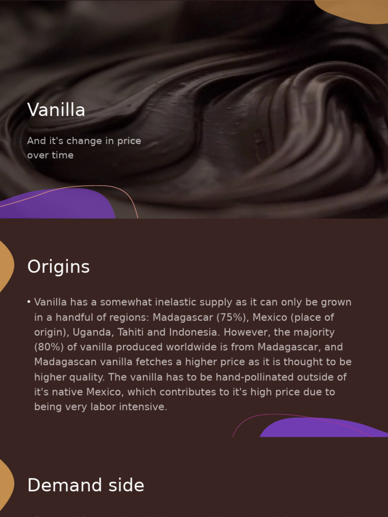Commodity Price Presentation Vanilla | PDF | Vanilla | Demand
