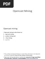 Open-Cast Mining Method | PDF | Coal Mining | Construction Equipment