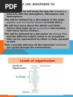Biosphere To Ecosystems Grade 10 Notes | PDF | Ecosystem | Food Web