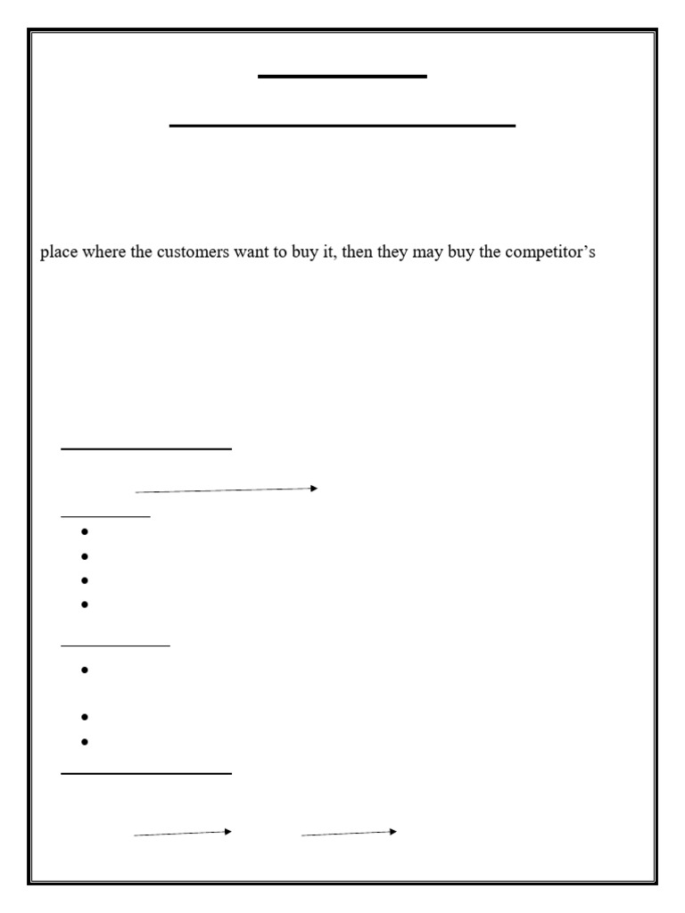 Chapter - 14, The Marketing Mix - Place | PDF | Retail | Product (Business)