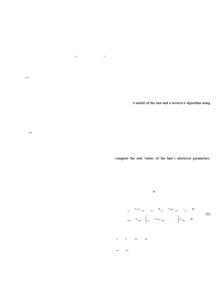 On-Line Overhead Transmission Line and Transformer Parameters Identification Based On PMU | PDF ...
