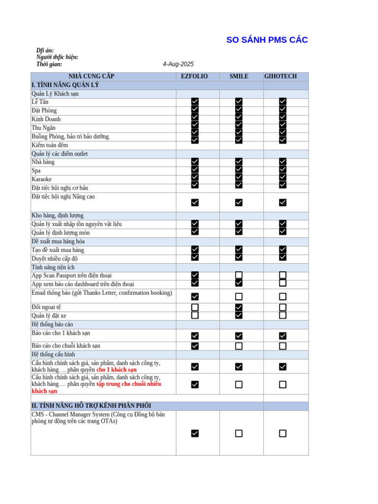 Software Comparison | PDF