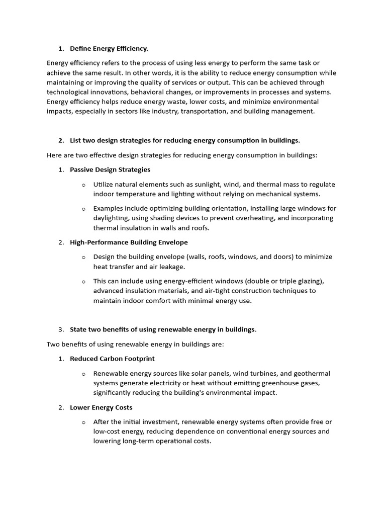 Define Energy Efficiency H | PDF | Green Building | Building Insulation