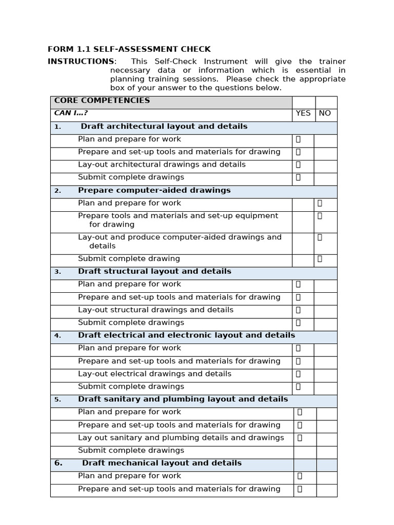 2 Self Assessment Check | PDF