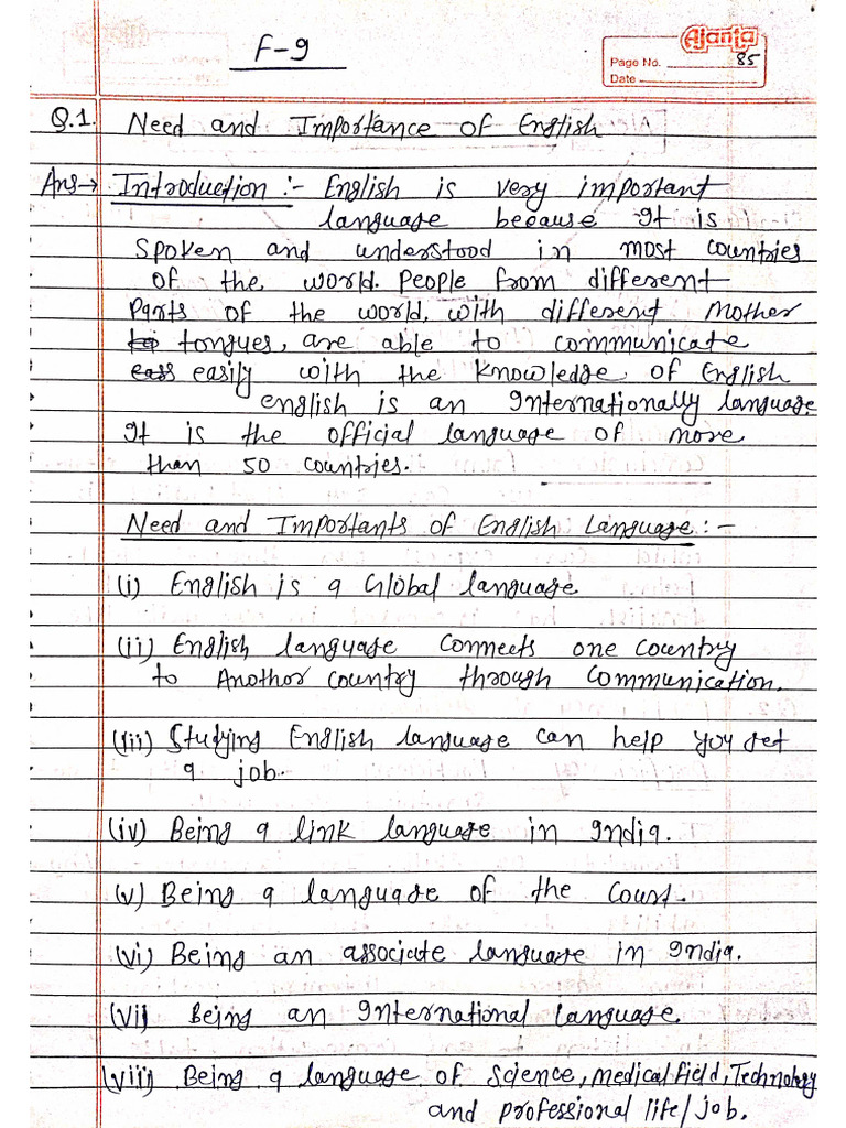 F9 (Proficiency in English) | PDF