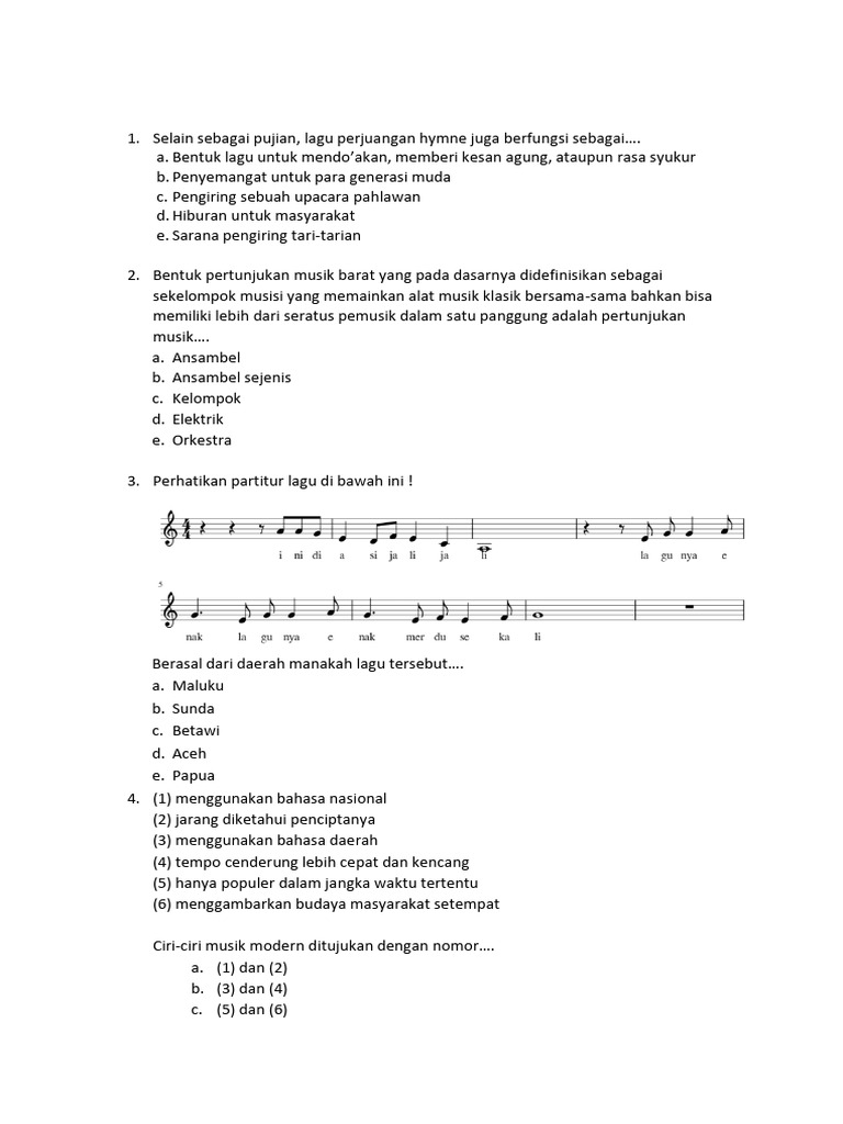 Akomodasi Musik dan Tari Tradisional | PDF