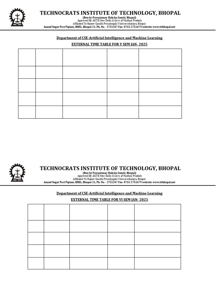 External Practical Viva Time Table Jan-2025 Aiml IV V and Vi Sem ...