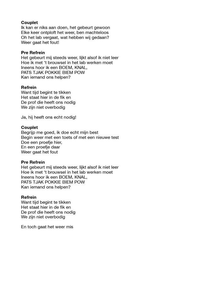 Groep 3a + 3b - Profs | PDF