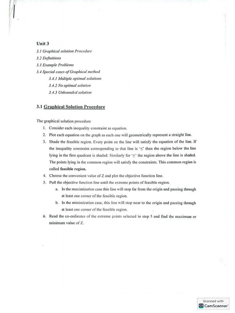Graphical Solution Procedure | PDF
