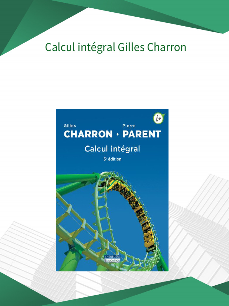 Calcul Intégral Gilles Charron Download | PDF | Zoology | Ornithology