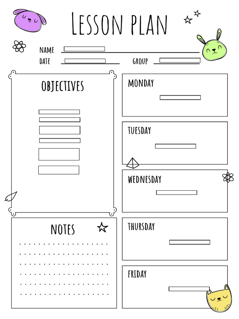 Freepik Simple Lovely Elementary Lesson Plan 20250602032524woCZ | PDF