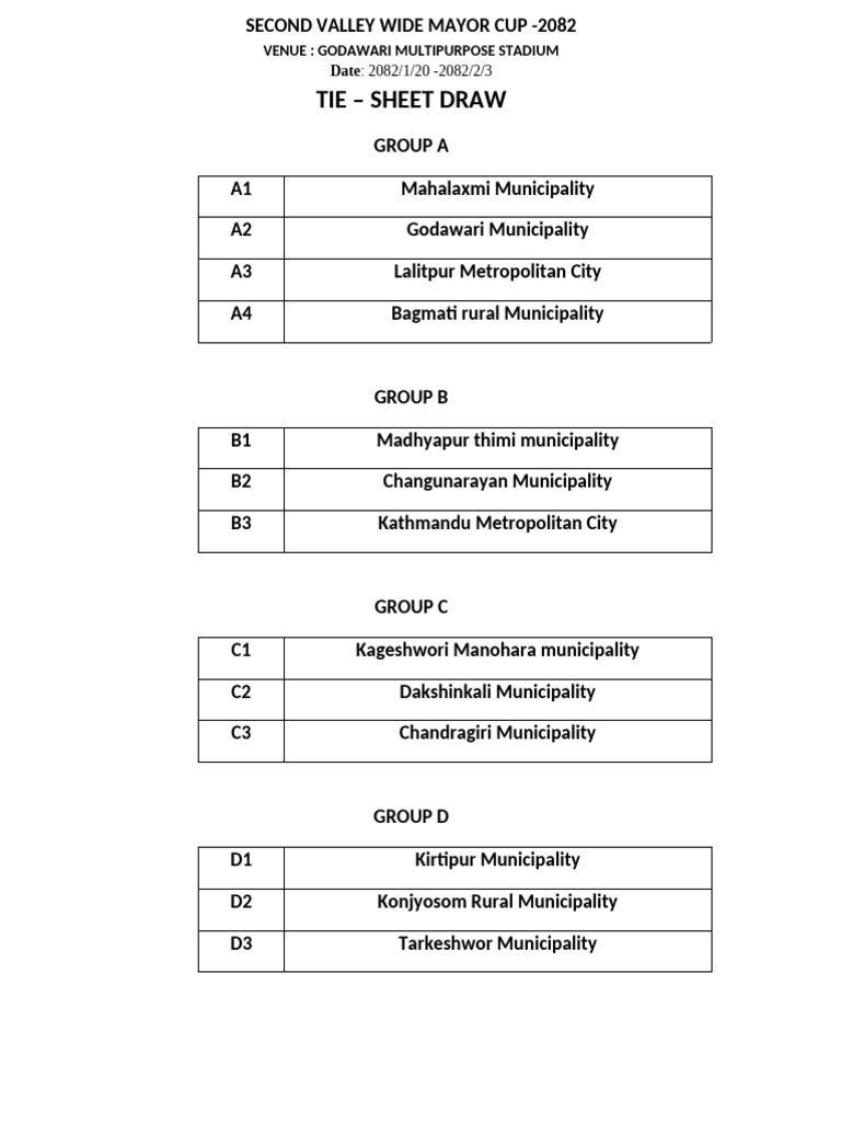 TIE- SHEET 2082 (1) | PDF