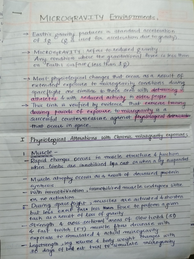 Microgravity 2 | PDF | Musculoskeletal System | Physiology