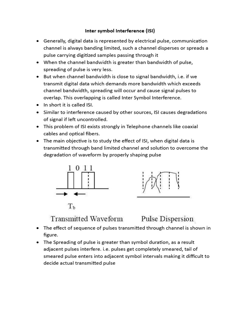 Inter Symbol Interference Pdf