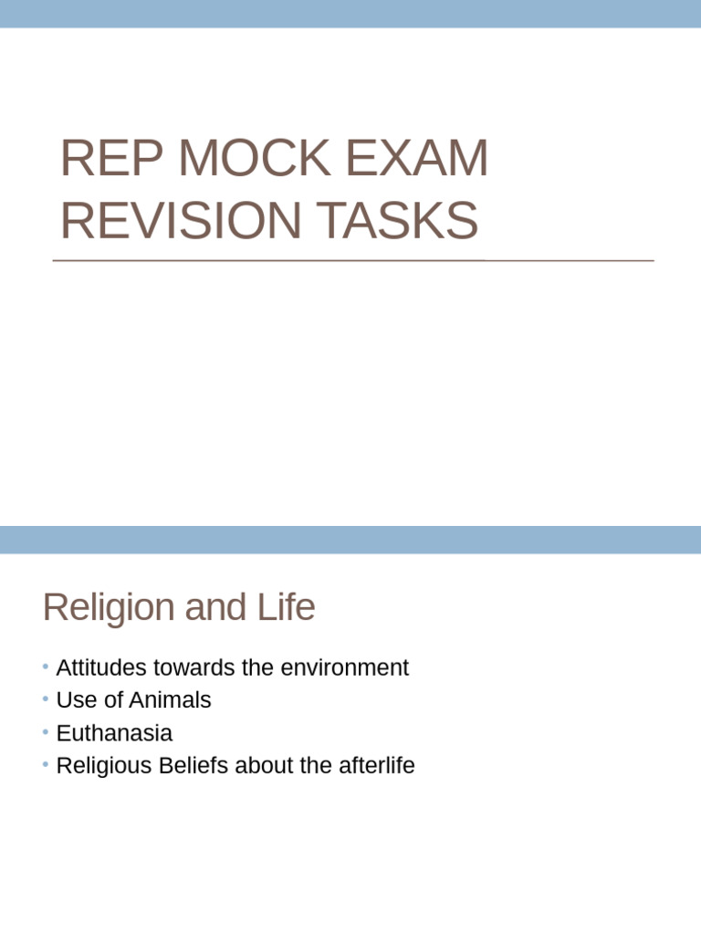 Religion and Life Dec Mock | PDF | Heaven | Hell