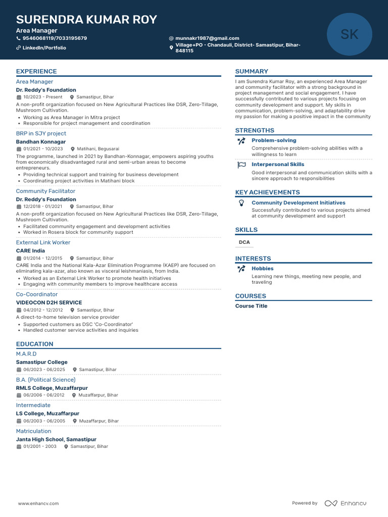 Surendra Kumar Roy Resume | PDF