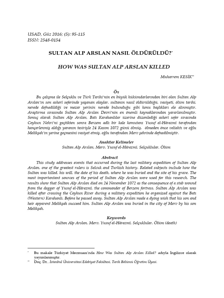 SULTAN ALP ARSLAN NASIL __LD__R__LD___[#299564]-285680 | PDF
