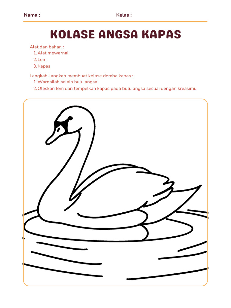 Kolase Angsa Kapas | PDF