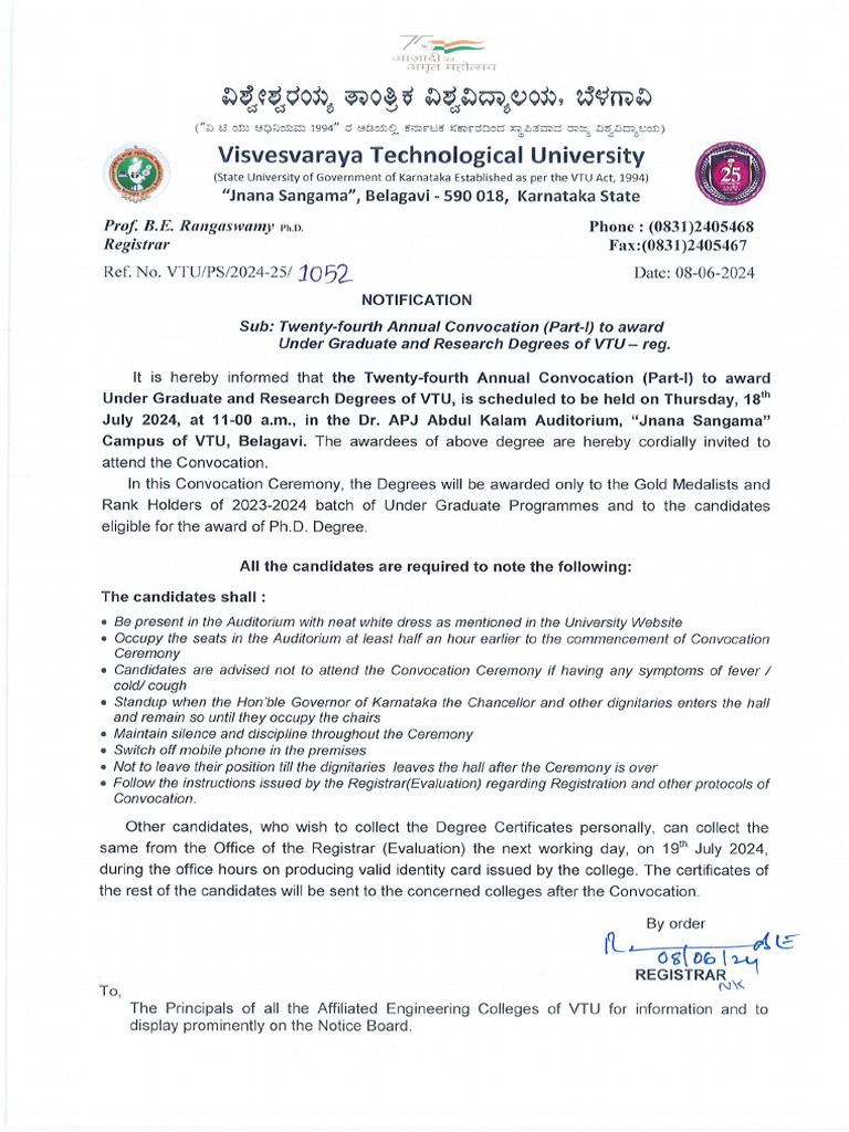 24th Annual Convocation Part 1 | PDF