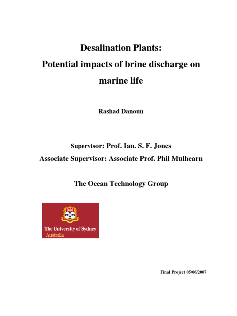 Desalination Plants Australia | PDF | Desalination | Alkalinity