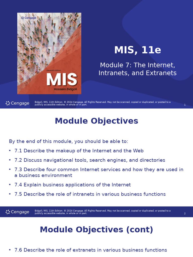Bidgoli MIS 11e PPT Mod07 | PDF | Domain Name | Internet