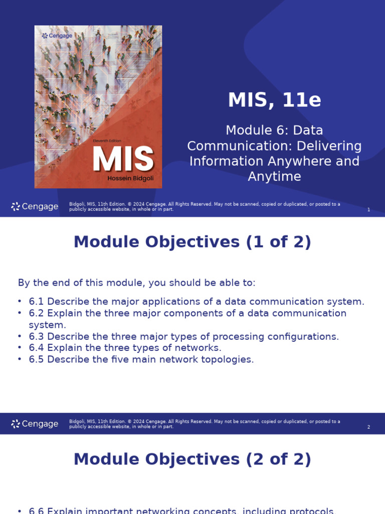 Bidgoli MIS 11e PPT Mod06 | PDF | Computer Network | Network Topology