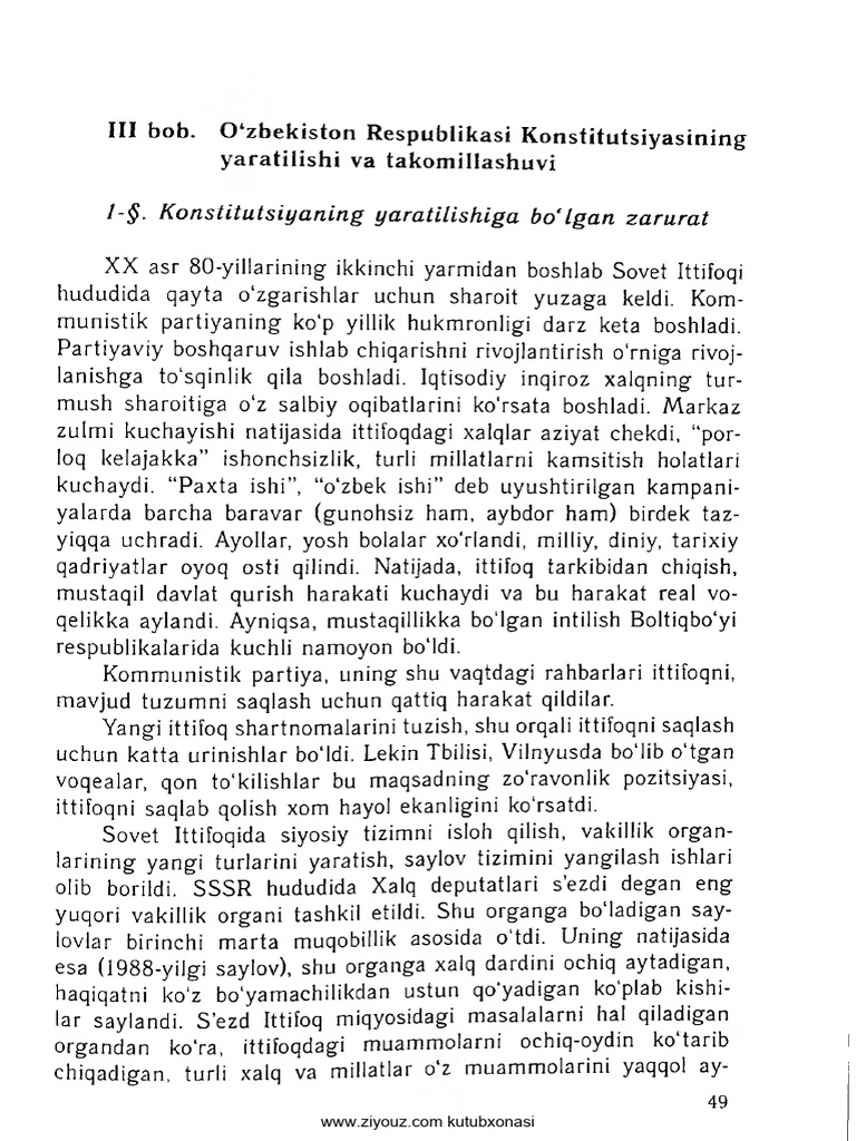 Konstitutsiya | PDF