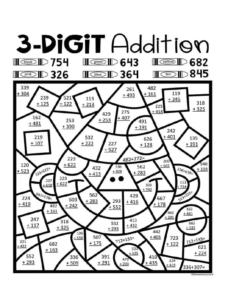 Matemática para Colorir 4 | PDF
