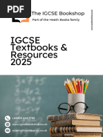Textbook List Cambridge Igcse | PDF
