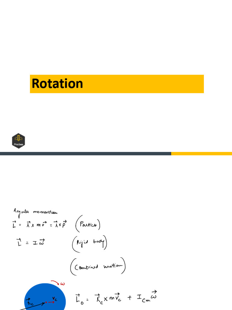 Rotational Mechanics JEE ADVANCED PYQ's Solution Last 15 Years | PDF