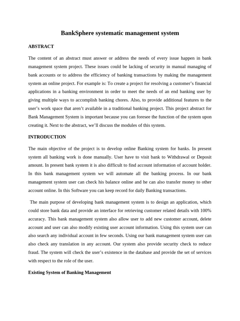 BankSphere Online Management System | PDF | Html | Html Element