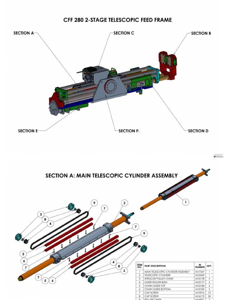 CFF 280 2-Stage Telescopic Feed Frame - 29feb2024 | PDF