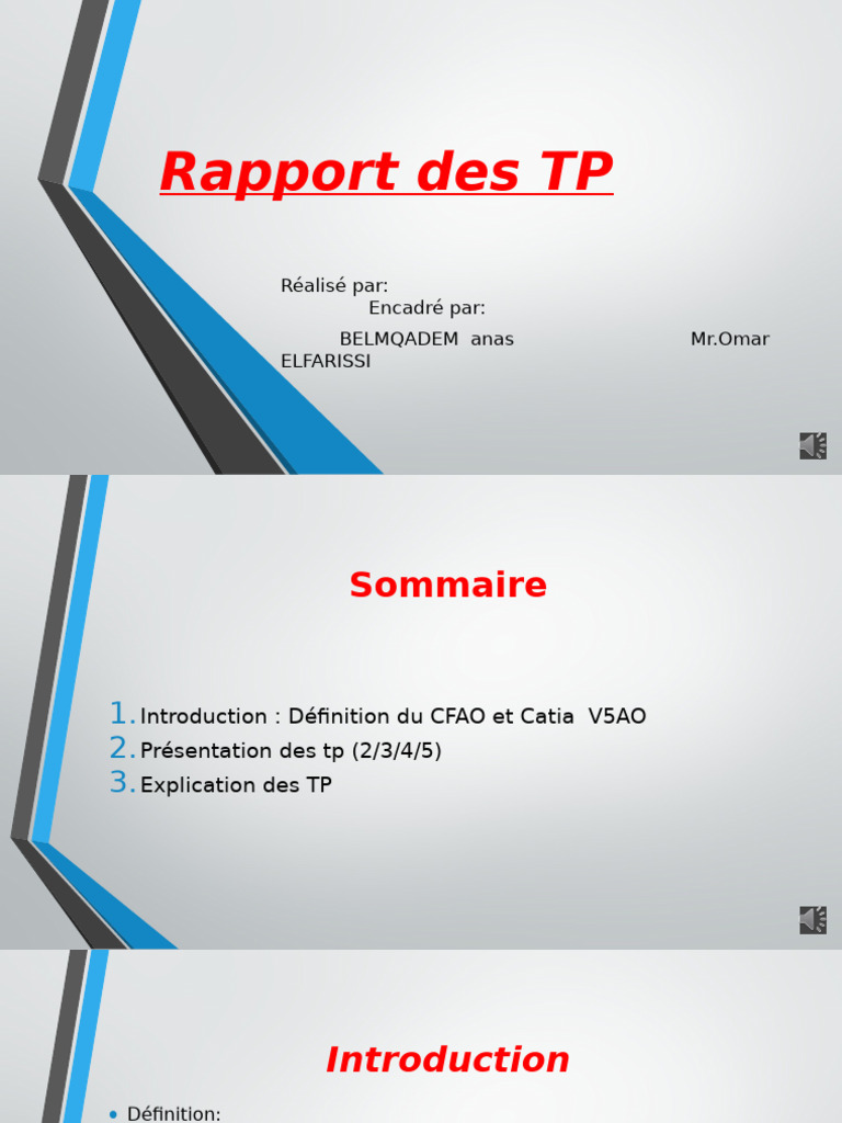 Rapport Des TP Anas | PDF | Usinage | Conception assistée par ordinateur