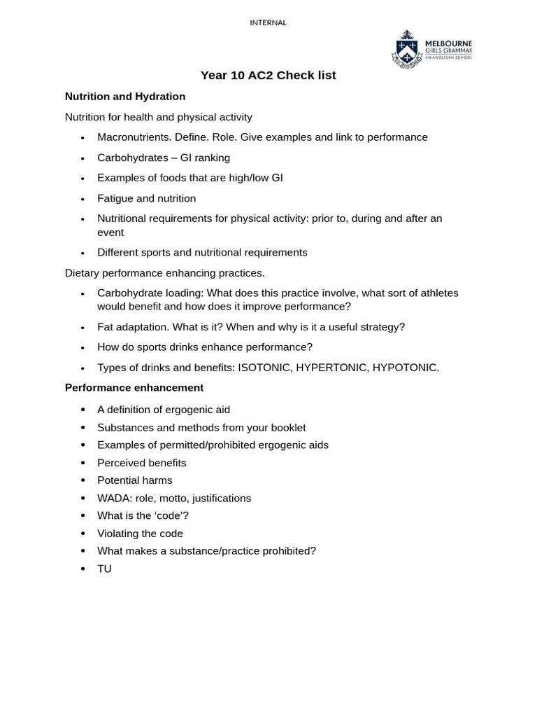 AC2 Check List | PDF