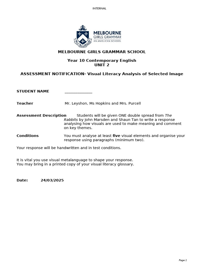AC2 Visual Literacy Task | PDF | Cognitive Science | Cognition