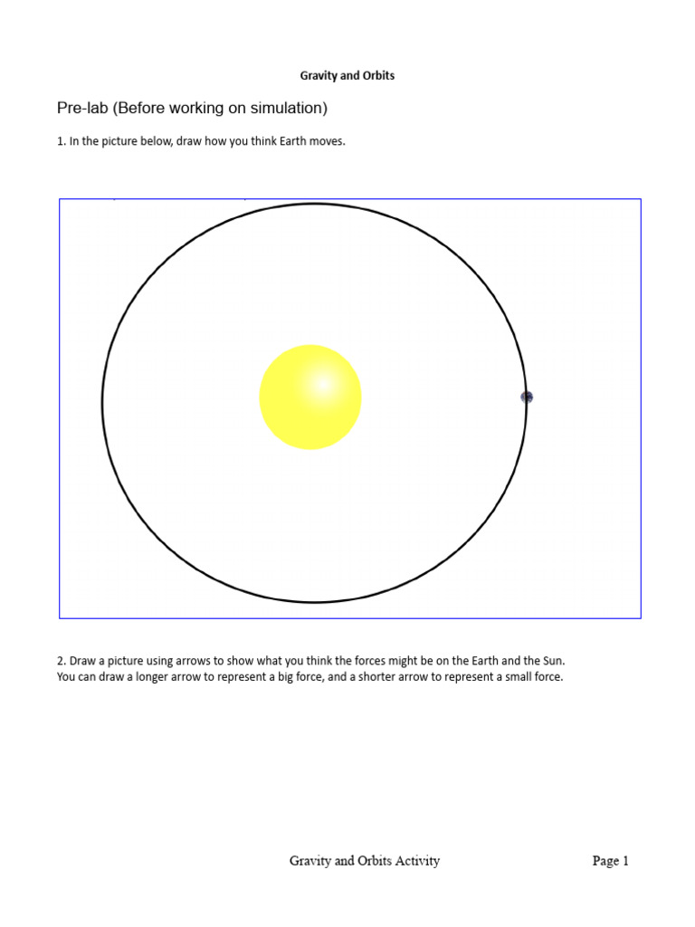 FINAL - Tristan - GravityAndOrbits-StudentActivity | PDF | Gravity | Orbit