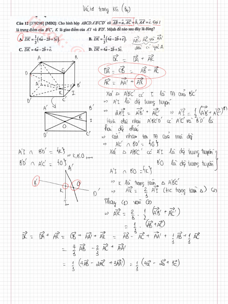 Véc Tơ Trong KG B4 | PDF