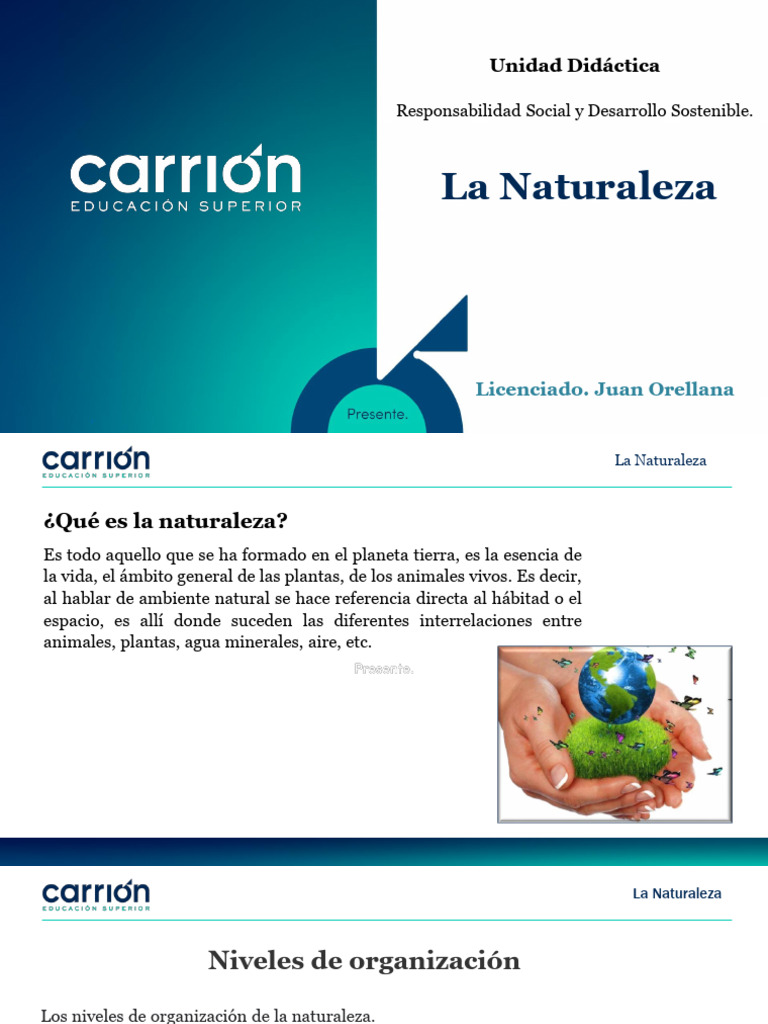 2 PPT. - La - Naturaleza. - Ciclo - IV | PDF | Naturaleza | Entorno natural