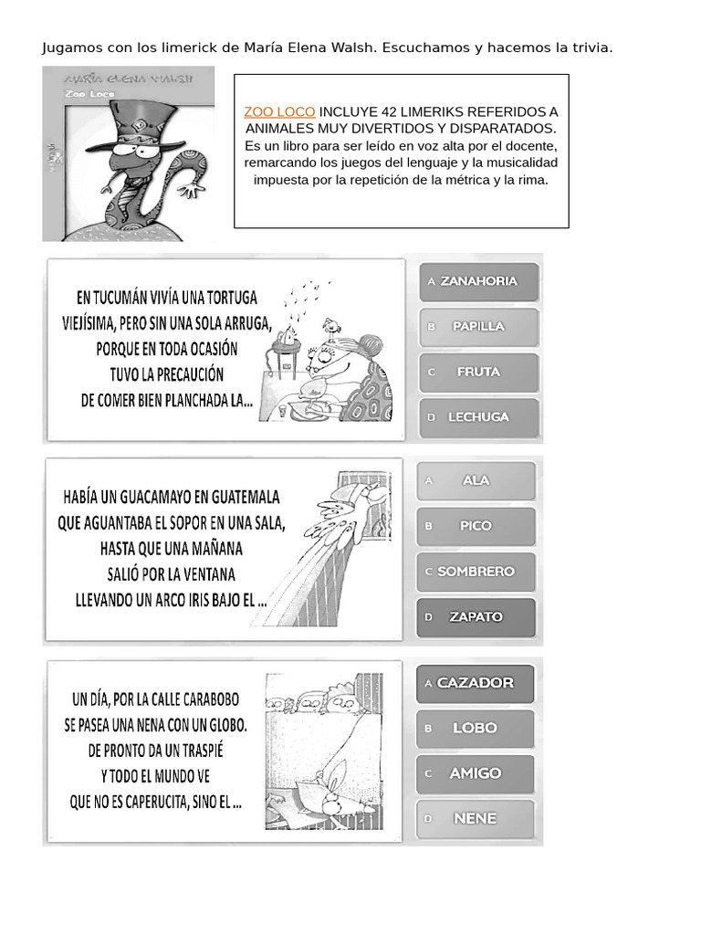 Limerick Trivia Doble | PDF