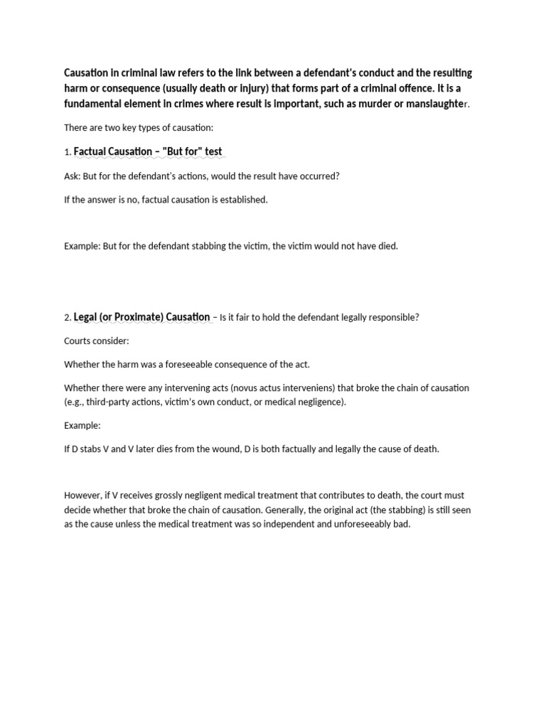 Share Causation in Criminal Law | PDF | Causation (Law) | Legal Concepts